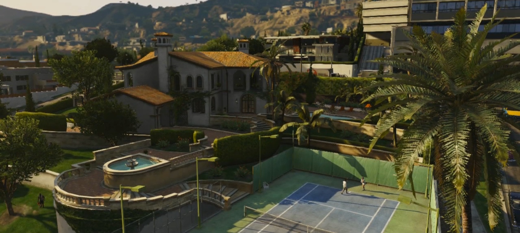 File:Michael'shouse-GTAV-secondtrailer-tenniscourt.jpg - Grand Theft ...